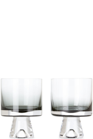Black Tank Low Ball Glass Set by Tom Dixon | SSENSE