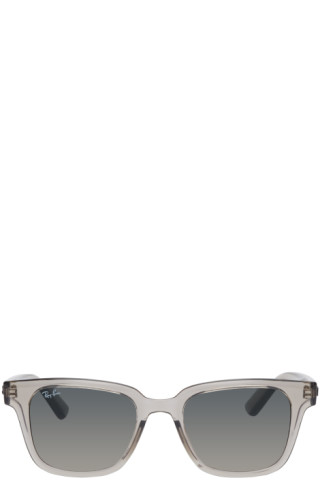 Ray-Ban: Grey Square Sunglasses | SSENSE