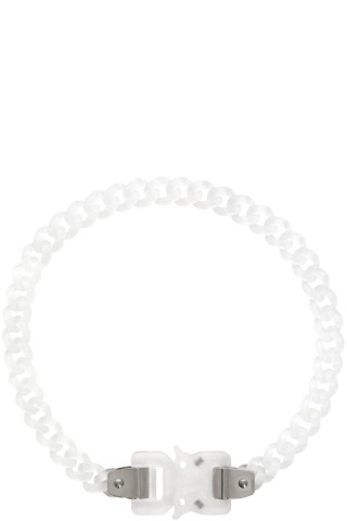 1017 ALYX 9SM: Transparent Chain Buckle Necklace | SSENSE