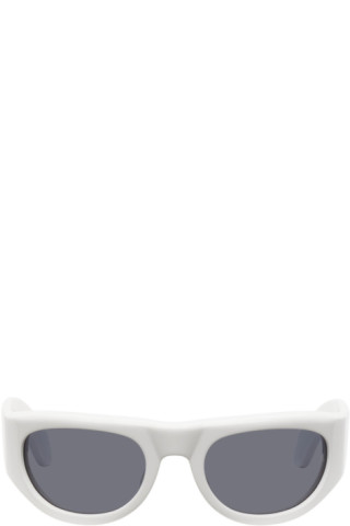 JACQUES MARIE MAGE: 白色 Clyde 太阳镜 | SSENSE