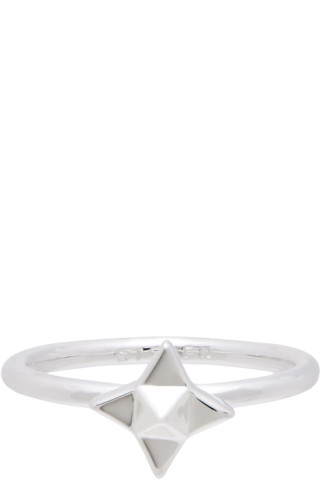 Stolen Girlfriends Club: Silver Ninja Star Ring | SSENSE UK