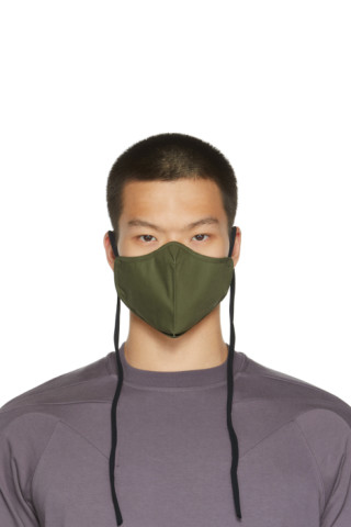 Rick Owens: Green Cotton Mask | SSENSE
