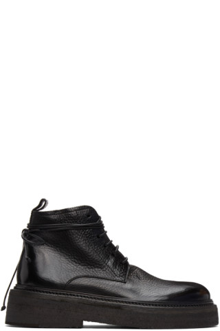 Marsèll: Black Parruccona Anfibio Pedula Boots | SSENSE Canada