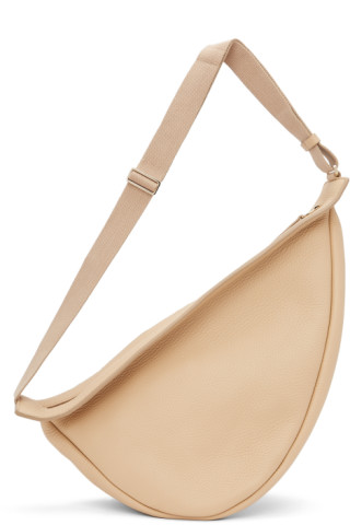 The Row: Beige Large Slouchy Banana Bag | SSENSE