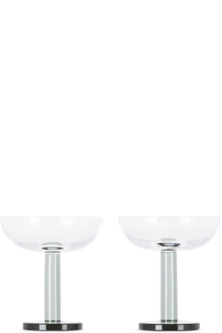 Black Puck Coupe Glasses Set by Tom Dixon | SSENSE