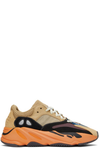 YEEZY: Beige & Orange 700 V1 Sneakers | SSENSE