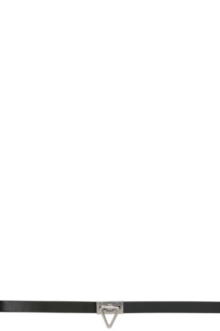 Bottega Veneta: Black Point Lock Belt | SSENSE Canada