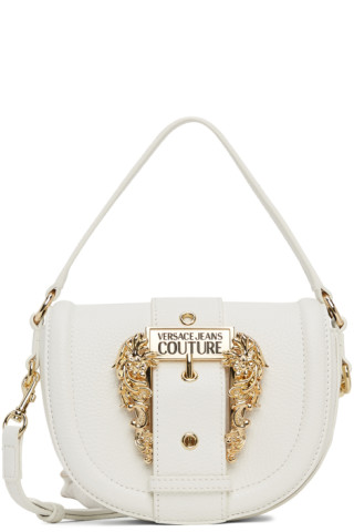 Versace Jeans Couture: White Couture I Bag | SSENSE Canada
