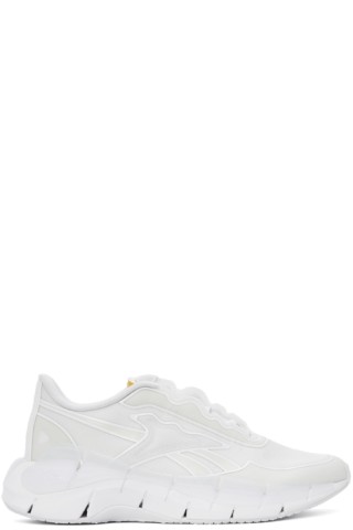 Baskets VB Zig Kinetica blanches en filet Reebok By Victoria Beckham en ...