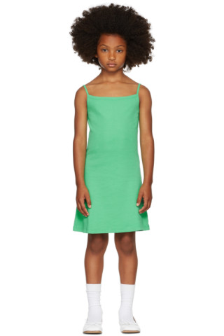 Kids Green LaPointe Tank Dress by Gil Rodriguez on Sale