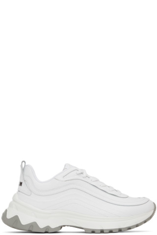 MSGM: White Minimal Chunky Sole Sneakers | SSENSE UK