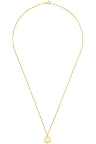 Seb Brown: Gold Smiley Necklace | SSENSE Canada