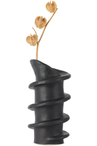SSENSE Exclusive Black Twisted Shell Vessel by Soft Skills | SSENSE