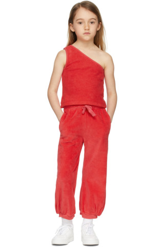 Kids Red Asymmetric Top by Longlivethequeen on Sale