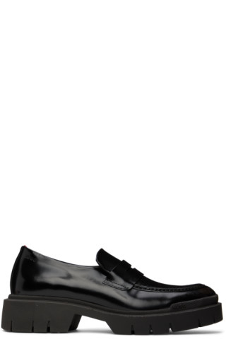 Hugo: Black Denzel Loafers | SSENSE UK