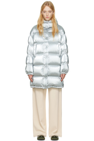 Moncler: Silver Gaou Down Parka | SSENSE