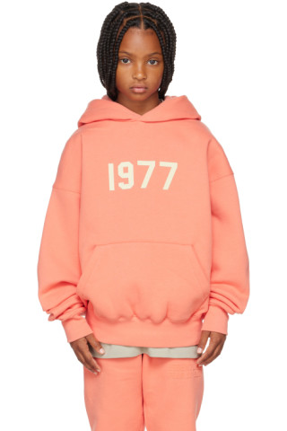 Essentials 粉色 1977 儿童连帽衫 | SSENSE