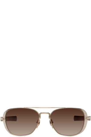 Black & Gold M3115 Sunglasses by Matsuda on Sale