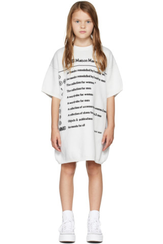 Kids Off-White Numbers T-Shirt Dress by MM6 Maison Margiela on Sale