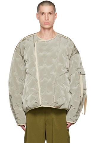 Grey Azyr Down Jacket by A. A. Spectrum on Sale