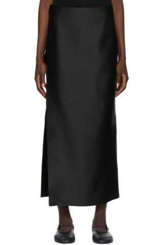 The Row: Jupe longue Kanita noire | SSENSE France