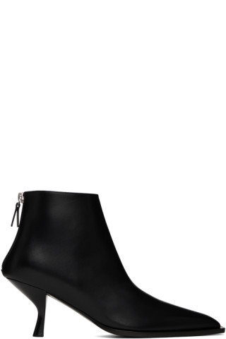 The Row: 黑色 Coco Bootie 踝靴 | SSENSE