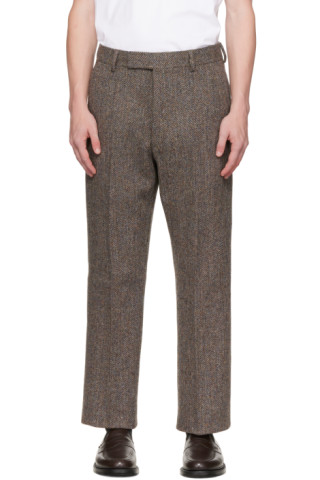 Brown Sack Trousers by Thom Browne on Sale