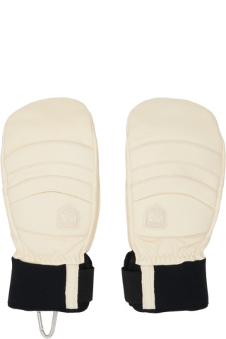 Off-White Fall Line Mitts by Hestra on Sale