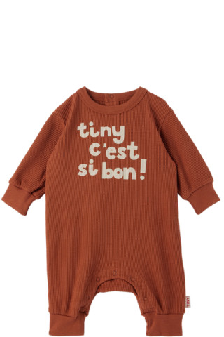 Baby Orange C'est Bon Jumpsuit by TINYCOTTONS | SSENSE Canada
