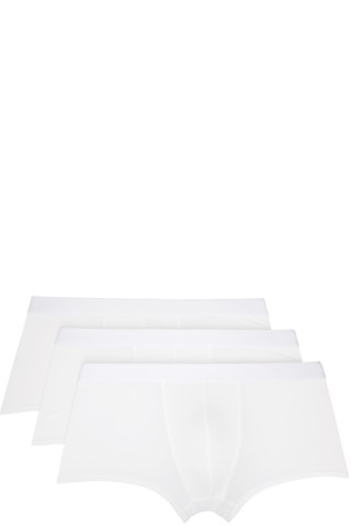 Three-Pack White Boxers by CDLP on Sale