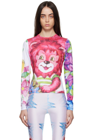 Chopova Lowena: Multicolor Bear Long Sleeve T-Shirt | SSENSE