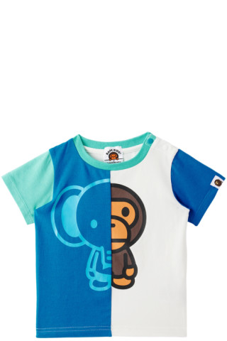 Baby Blue Baby Milo & Friends T-Shirt by BAPE | SSENSE