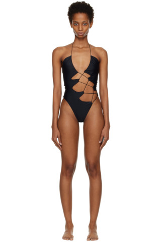 SSENSE 折扣季 | Jade Cropper 黑色系带连体泳衣 加入折扣