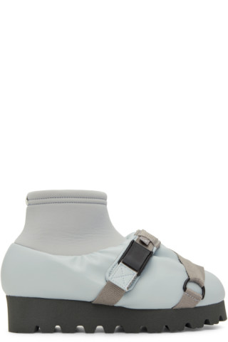 SSENSE Exclusive Blue Camp Boots by YUME YUME on Sale