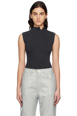 Navy Blade Bodysuit by Entire Studios on Sale