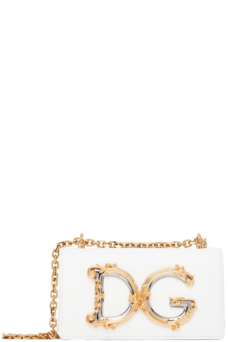 Dolce&Gabbana: White DG Girls Bag | SSENSE Canada