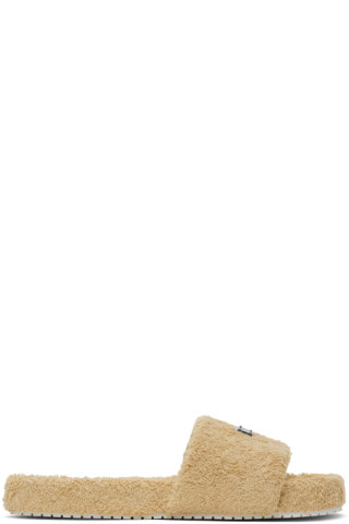 Beige Sliders Sandals by Dolce&Gabbana on Sale