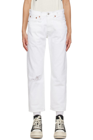 R13: White Boyfriend Jeans | SSENSE
