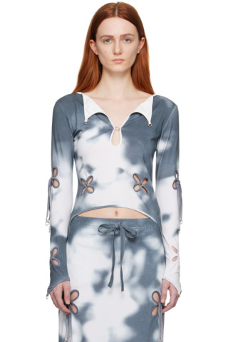 Gray Jester Long Sleeve T-Shirt by J.Kim on Sale