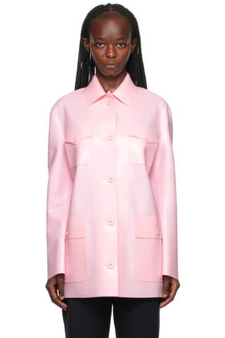 Pink Iconic Jacket by SHANG XIA on Sale