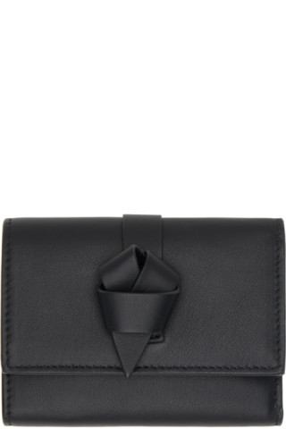 Acne Studios: Black Musubi Wallet | SSENSE UK
