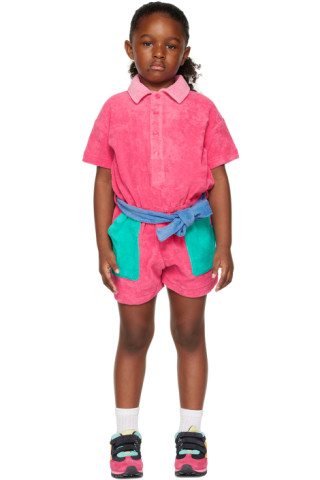 Kids Pink Belted Romper by Marc Jacobs on Sale