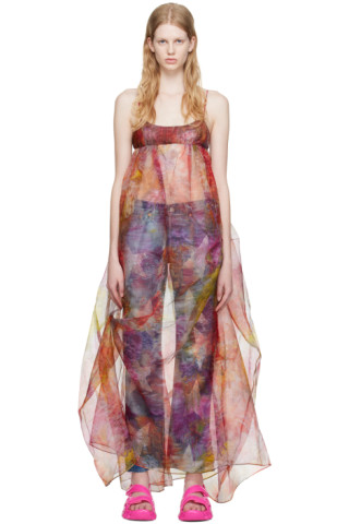 Collina Strada: Robe longue Imogen rouge | SSENSE France