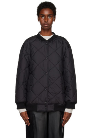 Stand Studio: Black Spring Jacket | SSENSE Canada