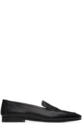 The Row: Black Adam Loafers | SSENSE The Row: Black Adam Loafers | SSENSE