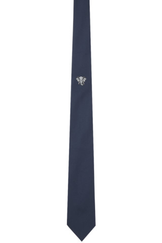 Kenzo: Navy Elephant Tie | SSENSE UK