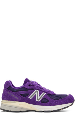 New Balance: Purple Made in USA 990v4 Sneakers | SSENSE Canada