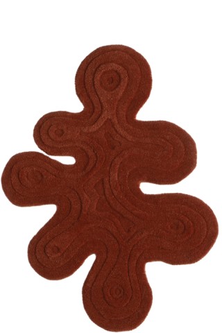 SSENSE UK Exclusive Red Small Dune Rug by Mush Studios | SSENSE