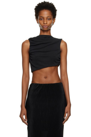 Black Marble Tank Top by THIRD FORM on Sale