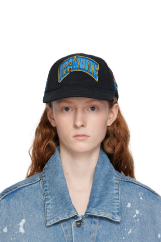 Black Mixed-Patch Cap by Off-White on Sale